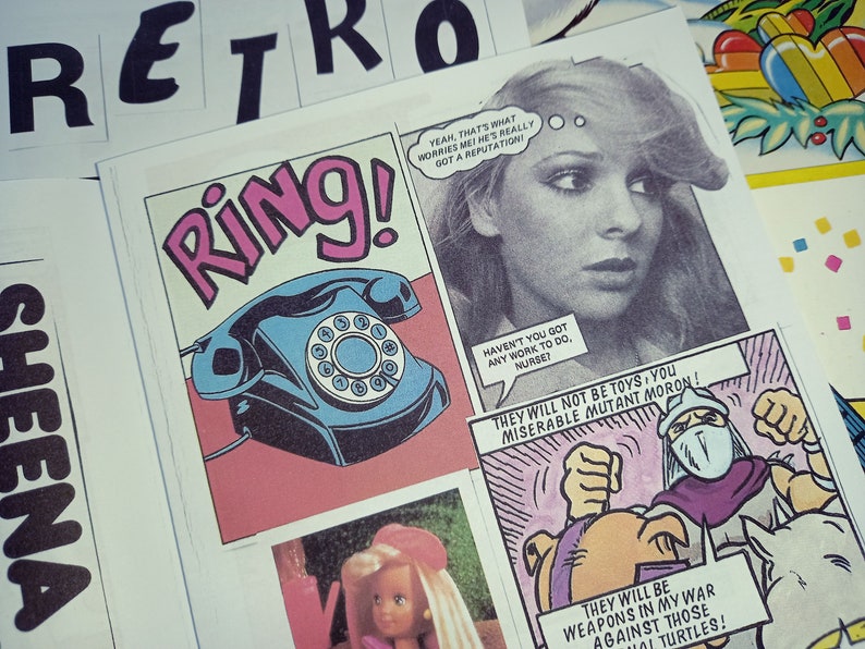 Retro Junk Zine Issue 1 70s 80s 90s Vibes Aesthetic Mixed | Etsy