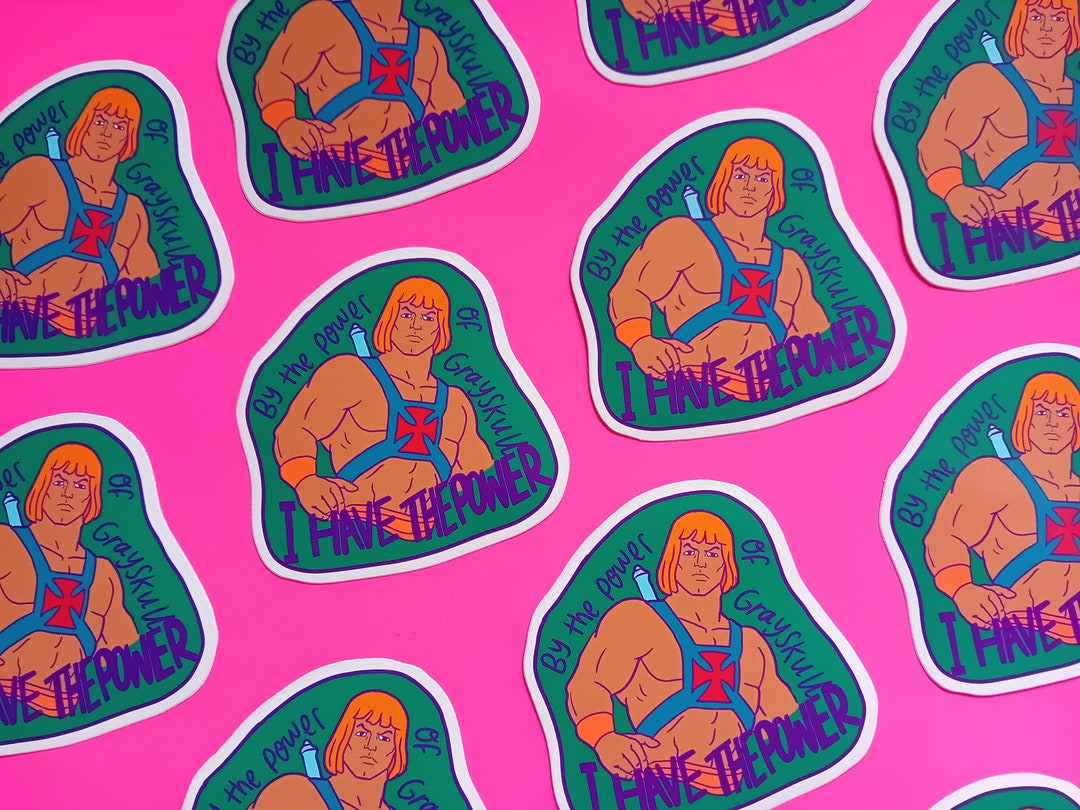 He-man Sticker | 80s Kid Retro Vinyl Stickers Nostalgia 40th Birthday ...