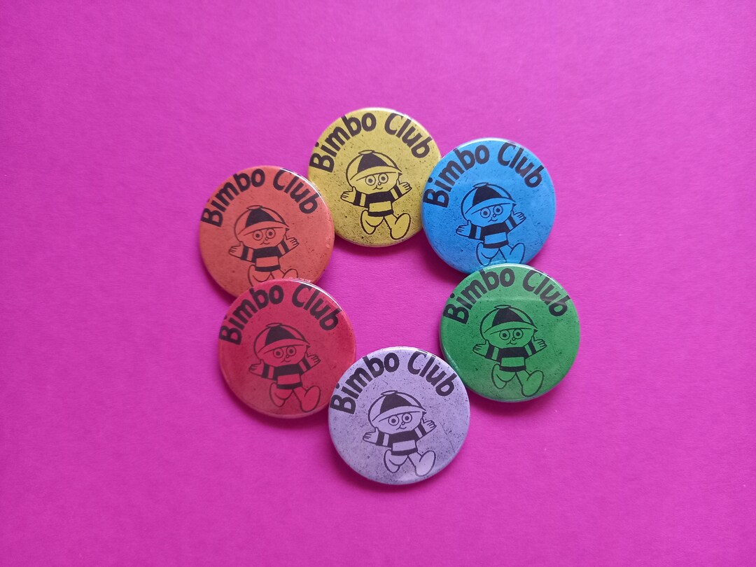 Bimbo Club Badge Pins Buttons Retro Kids 70s 80s Nostalgic - Etsy