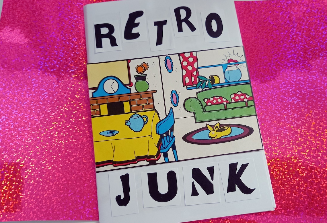 Retro Junk Zine Issue 1 70s 80s 90s Vibes Aesthetic Mixed | Etsy