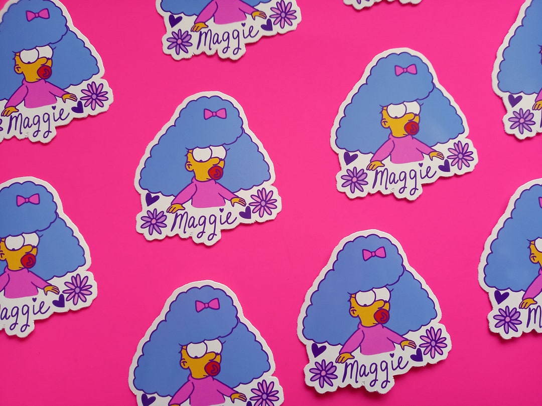 Maggie Vinyl Sticker the Simpsons - Etsy