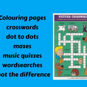 80s Nostalgia Activity Sheets: Retro Puzzle Bundle (digital Download ...