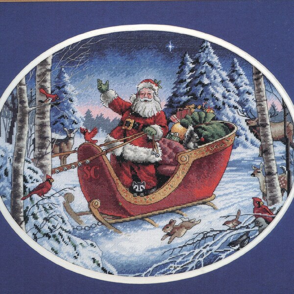 Gold Collection Kit Dimensions Santa Cross Stitch - Etsy