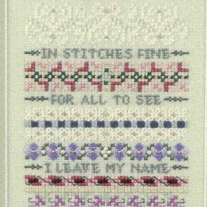 Sweet Remembrance Sampler Cross Stitch Leaflet - Etsy