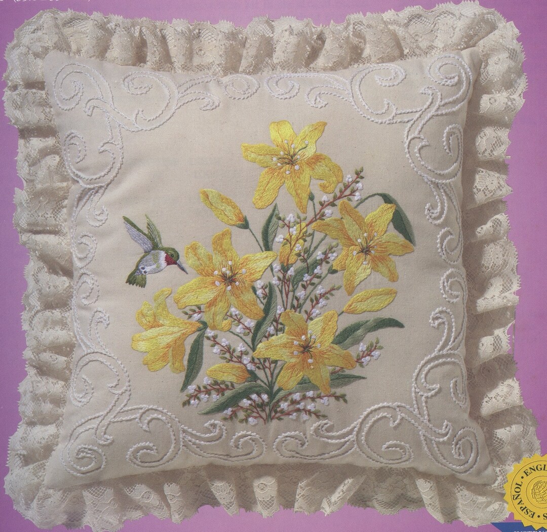 Janlynn Candlewicking Embroidery Lilies - Etsy
