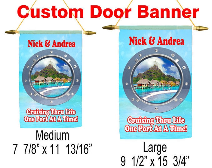 Cruise Ship Door Banner. Custom Door Banner Available in 2 Sizes ...