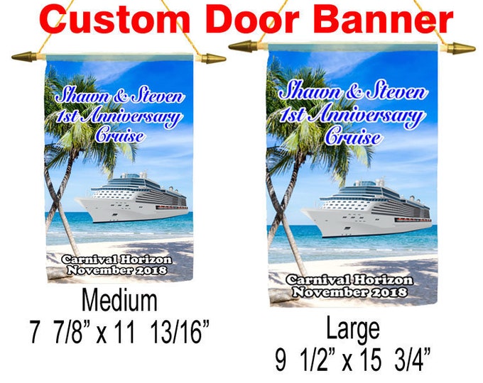 Cruise Ship Door Banner. Custom Door Banner Available in 2 Sizes ...