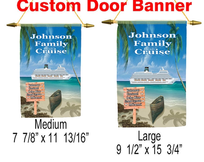 Cruise Ship Door Banner. Custom Door Banner Available in 2 Sizes. - Etsy