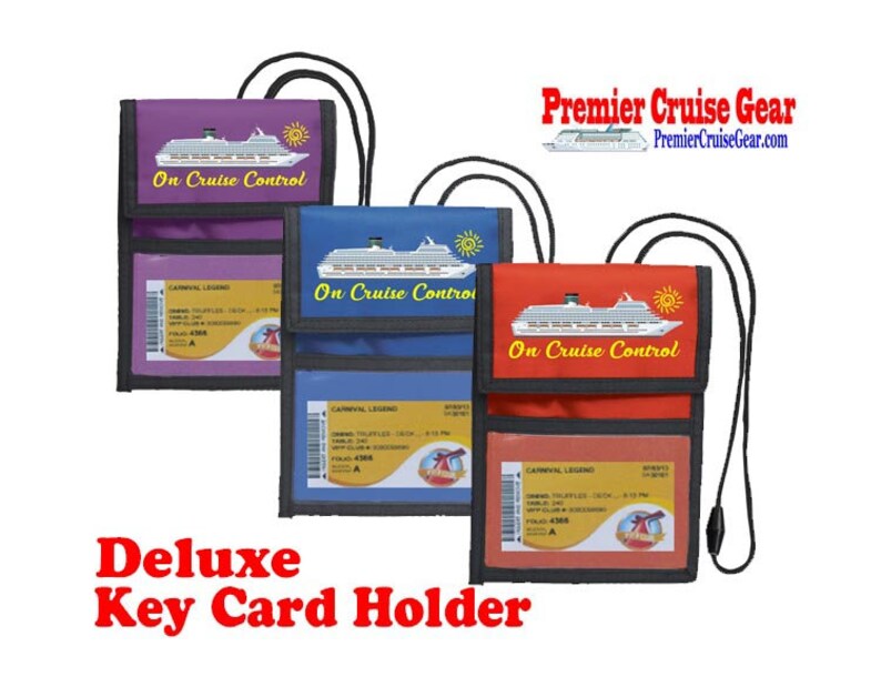 Cruise Ship Key Card Holder With Cruising/beach Decorations. Deluxe ...