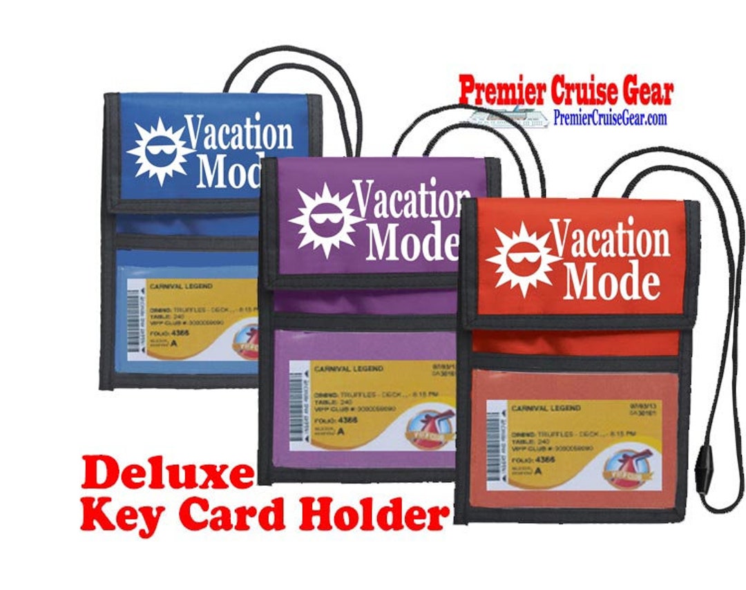 Cruise Ship Deluxe Key Card Holder With Cruising Decorations. Keep You ...
