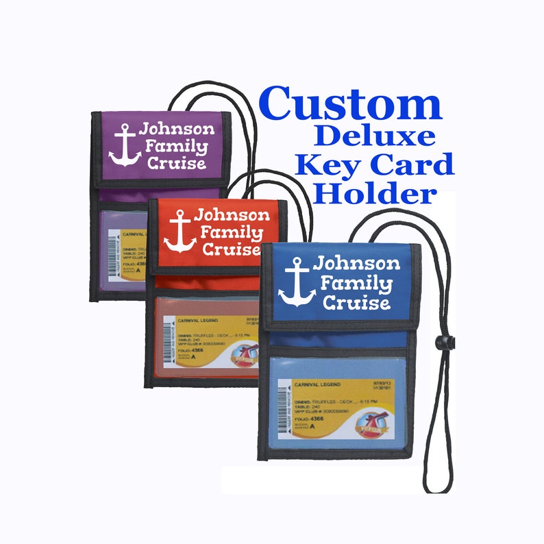 Cruise Ship Key Card Holder. Custom Deluxe Holder With Your Family Name ...