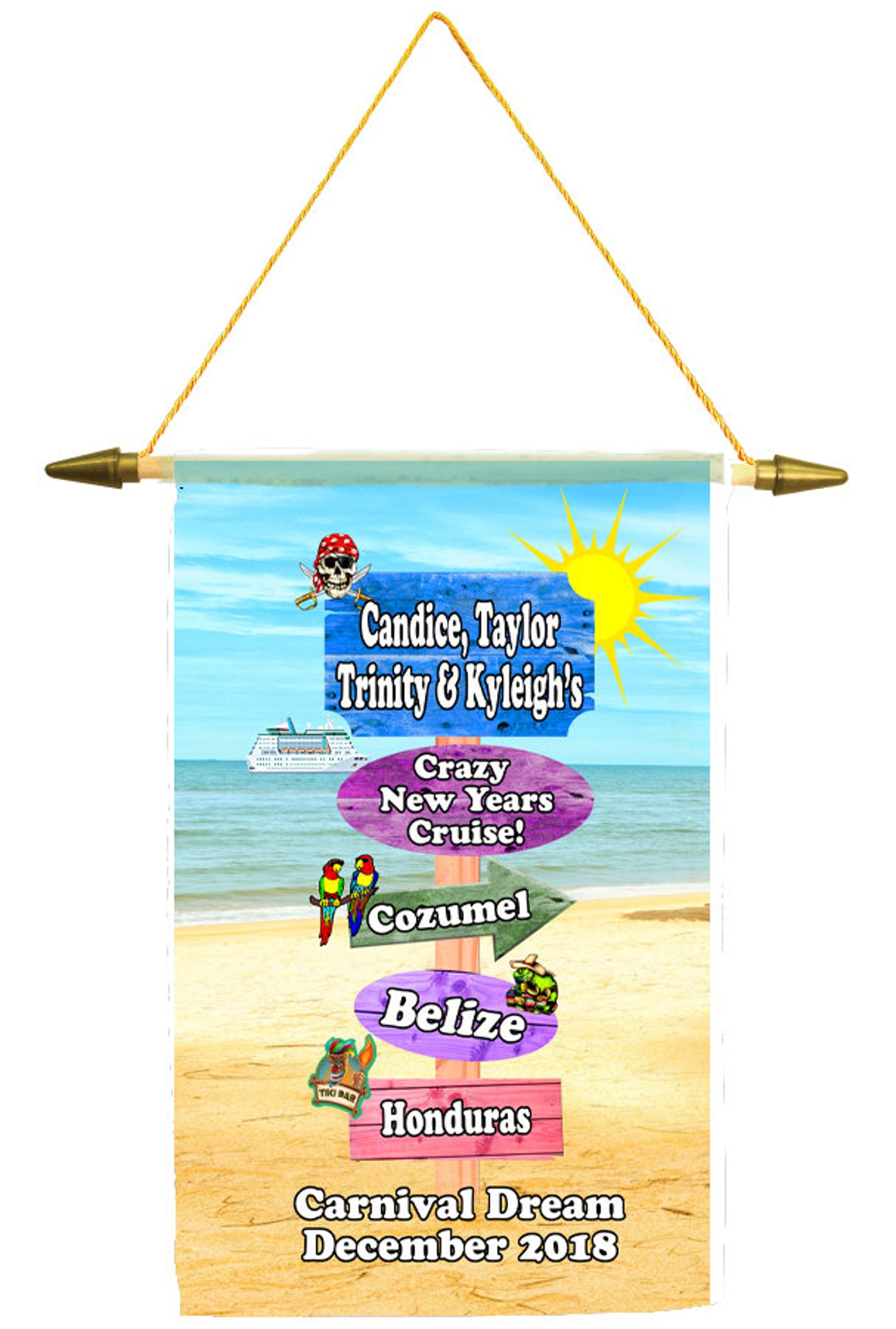 Cruise Ship Door Banner. Custom Door Banner Available in 2 Sizes ...