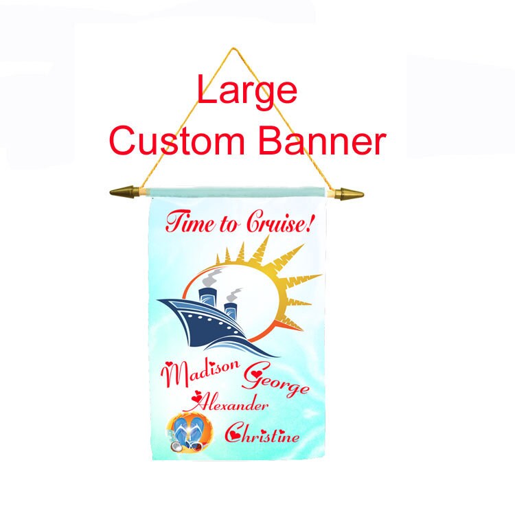 Cruise Ship Door Banner - Time to Cruise! Add Your Text to Create a ...