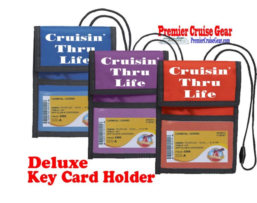 Cruise Ship Deluxe Key Card Holder With Cruising Decorations. Keep You ...