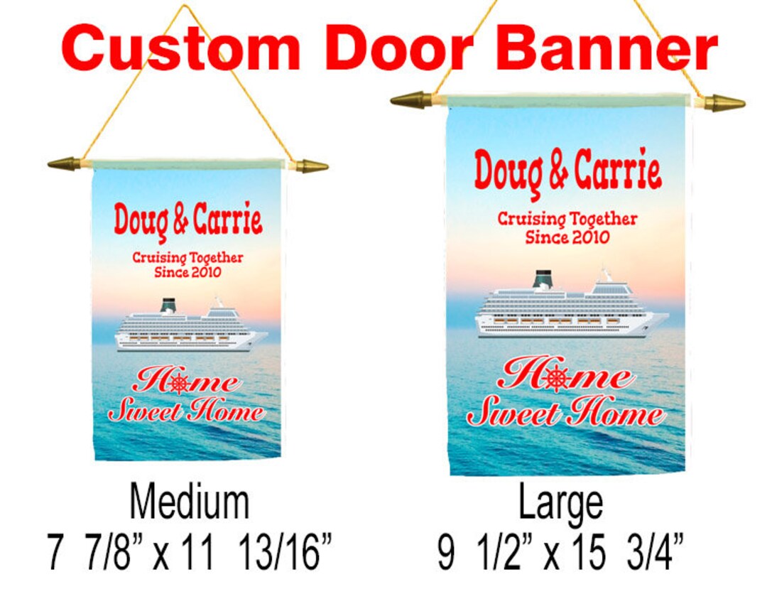 Cruise Ship Door Banner. Custom Door Banner Available in 2 Sizes ...