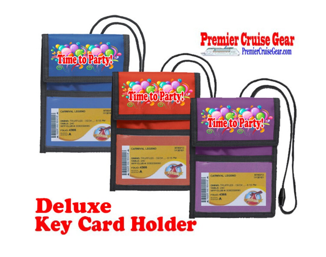Cruise Ship Key Card Holder With Cruising/beach Decorations. Deluxe ...