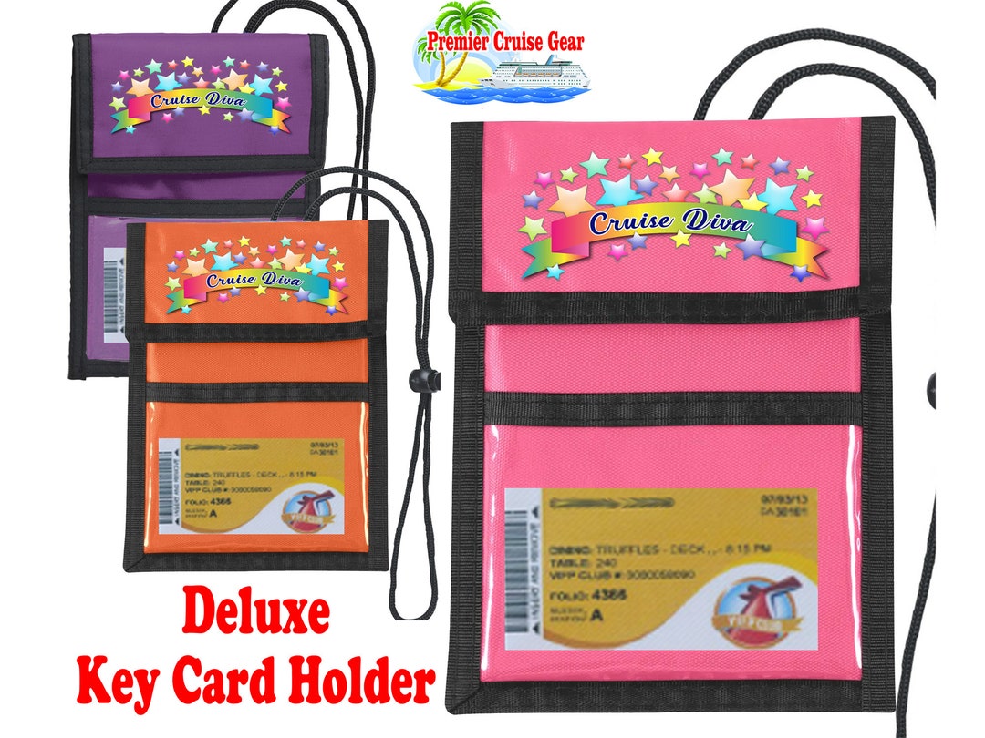 Cruise Ship Key Card Holder With Cruising/beach Decorations. Deluxe ...