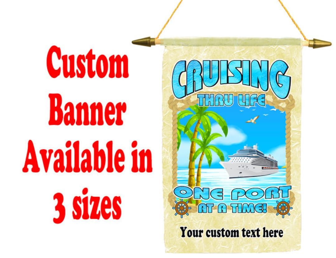 Cruise Ship Door Banner. Custom Banner Available in 3 Sizes. Show off ...
