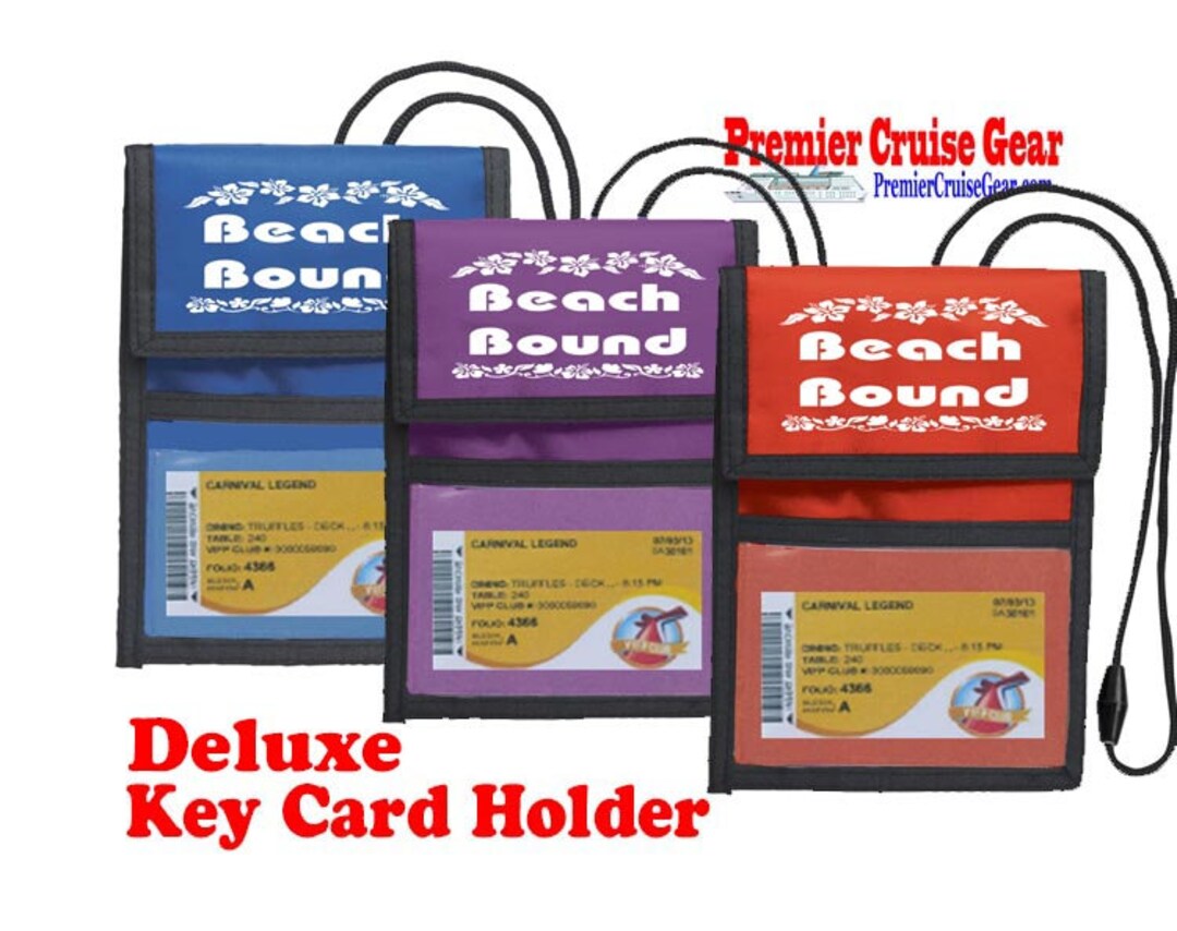 Cruise Ship Deluxe Key Card Holder With Cruising Decorations. Keep You ...