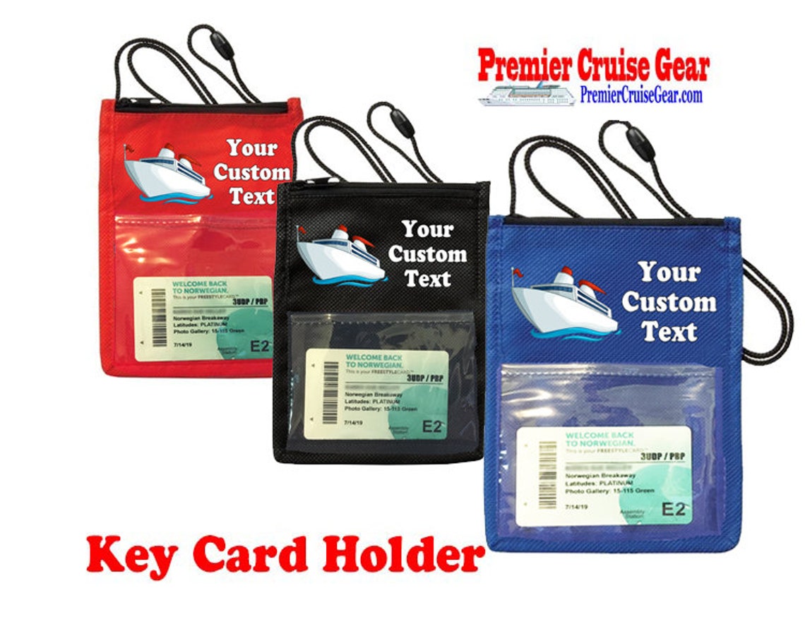 Cruise Ship Key Card Holder With Cruising/beach Decorations. Keep Your ...