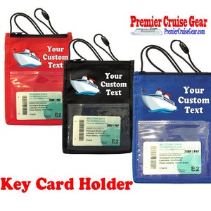 Cruise Ship Key Card Holder With Cruising/beach Decorations. Keep Your ...