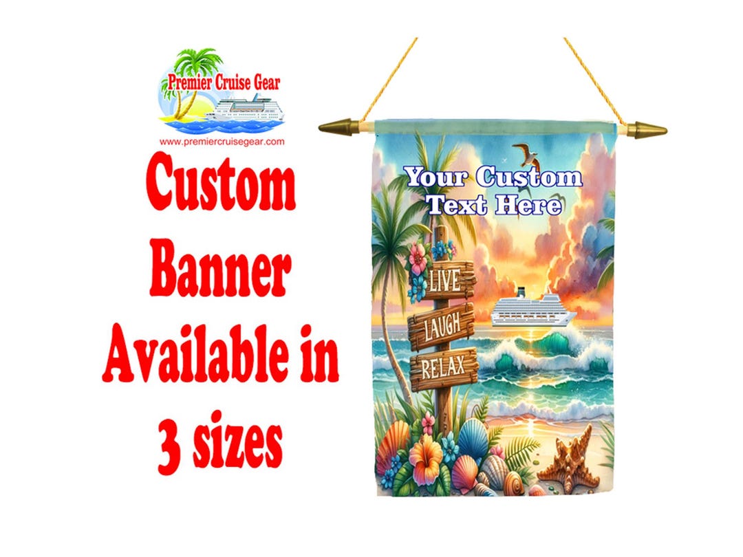 Cruise Ship Door Banner. Custom Banner Available in 3 Sizes. Show off ...