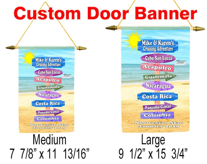Cruise Ship Door Banner. Custom Door Banner Available in 2 - Etsy