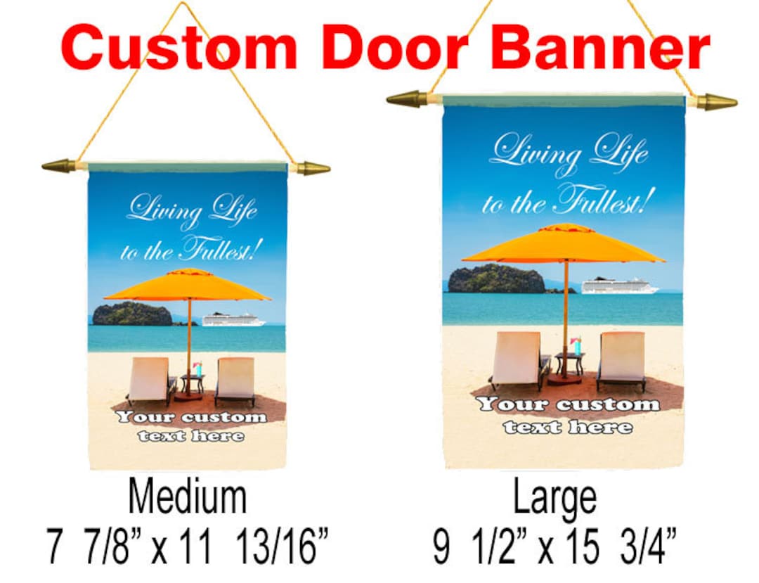 Cruise Ship Door Banner. Custom Door Banner Available in 2 Sizes ...