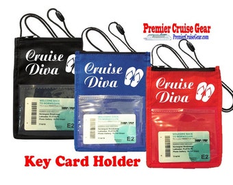 Cruise Ship Key Card Holder With Cruising/beach Decorations. | Etsy