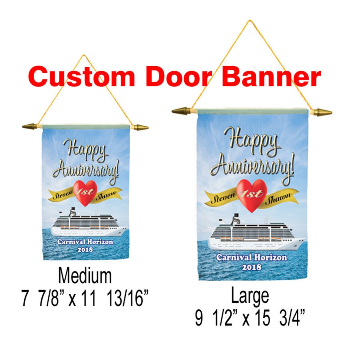 Cruise Ship Door Banner. Custom Door Banner Available in 2 Sizes ...