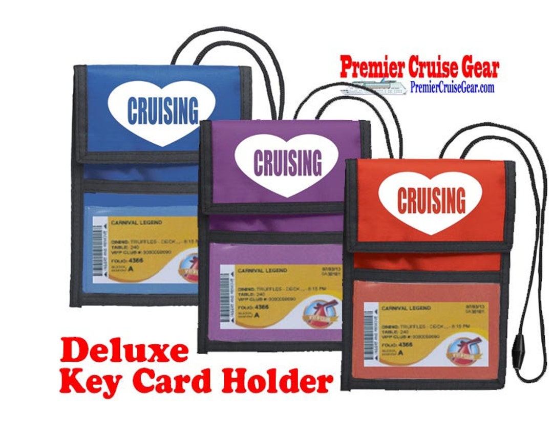 Cruise Ship Deluxe Key Card Holder With Cruising Decorations. Keep You ...