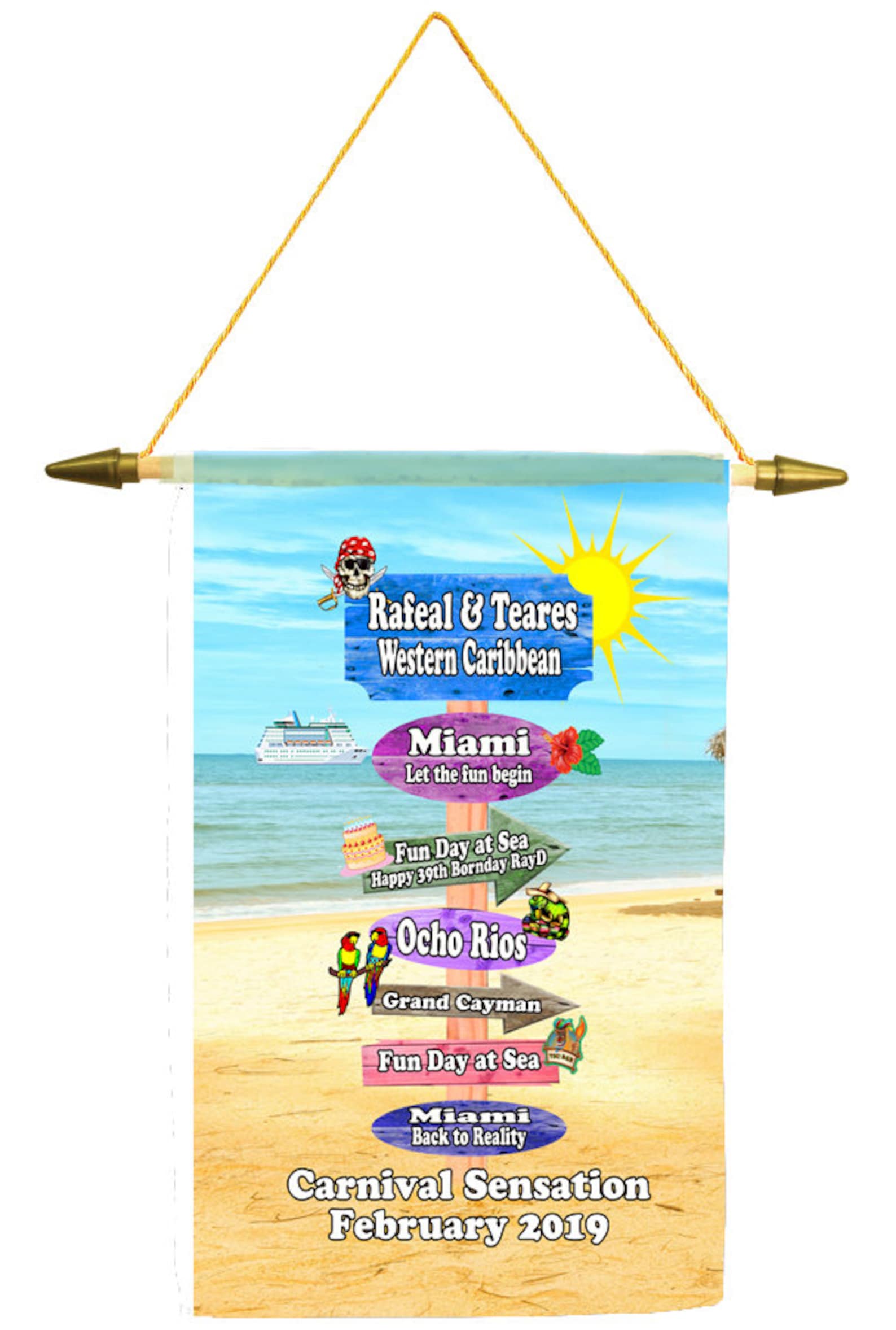 Cruise Ship Door Banner. Custom Door Banner Available in 2 Sizes ...