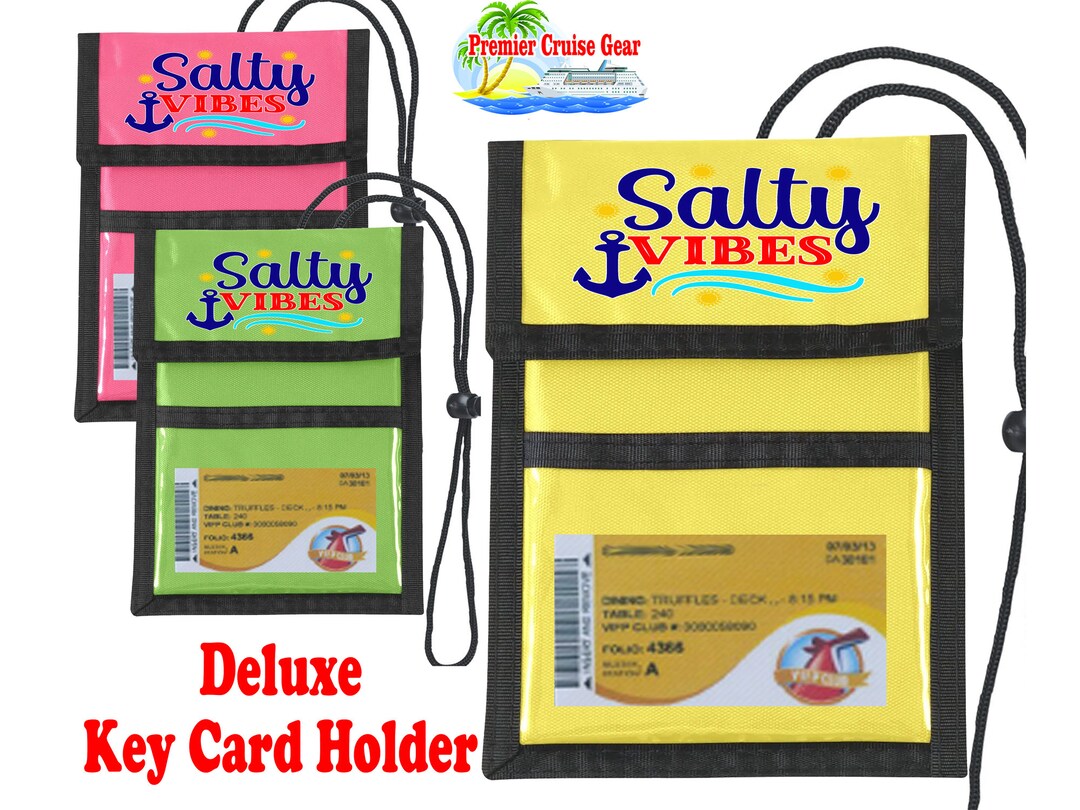 Cruise Ship Key Card Holder With Cruising/beach Decorations. Deluxe ...