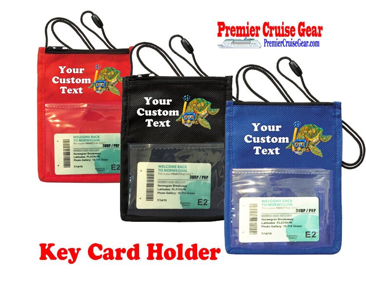 Cruise Ship Key Card Holder With Cruising/beach Decorations. Keep Your ...