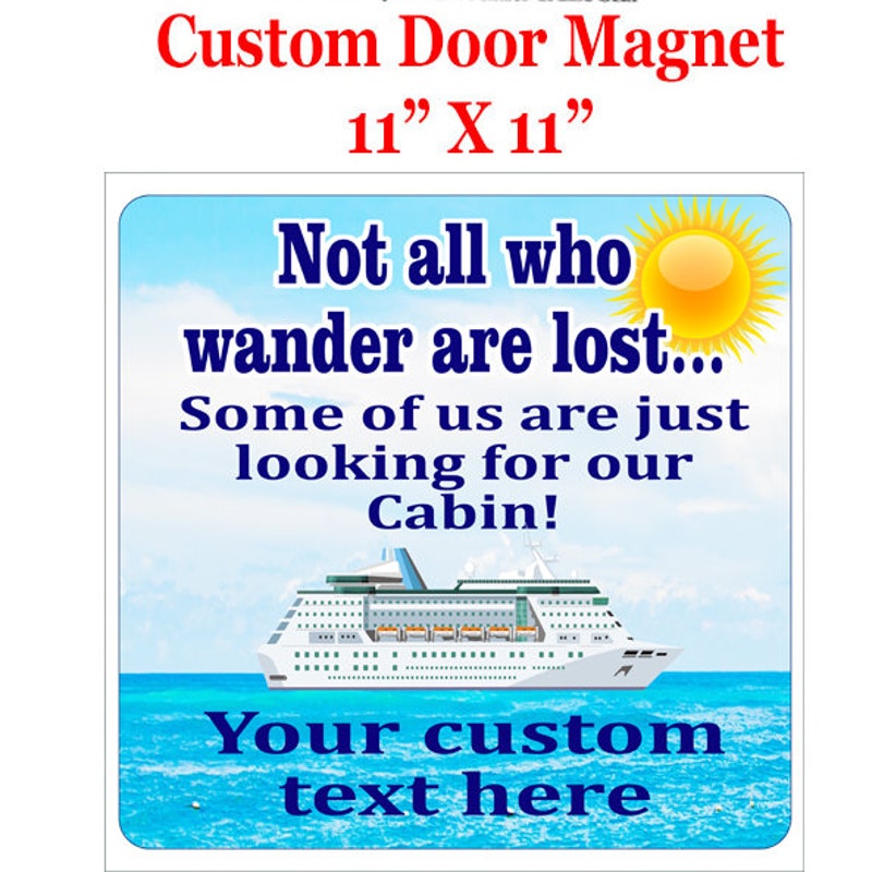 Cruise Ship Door Magnet Signs - Etsy