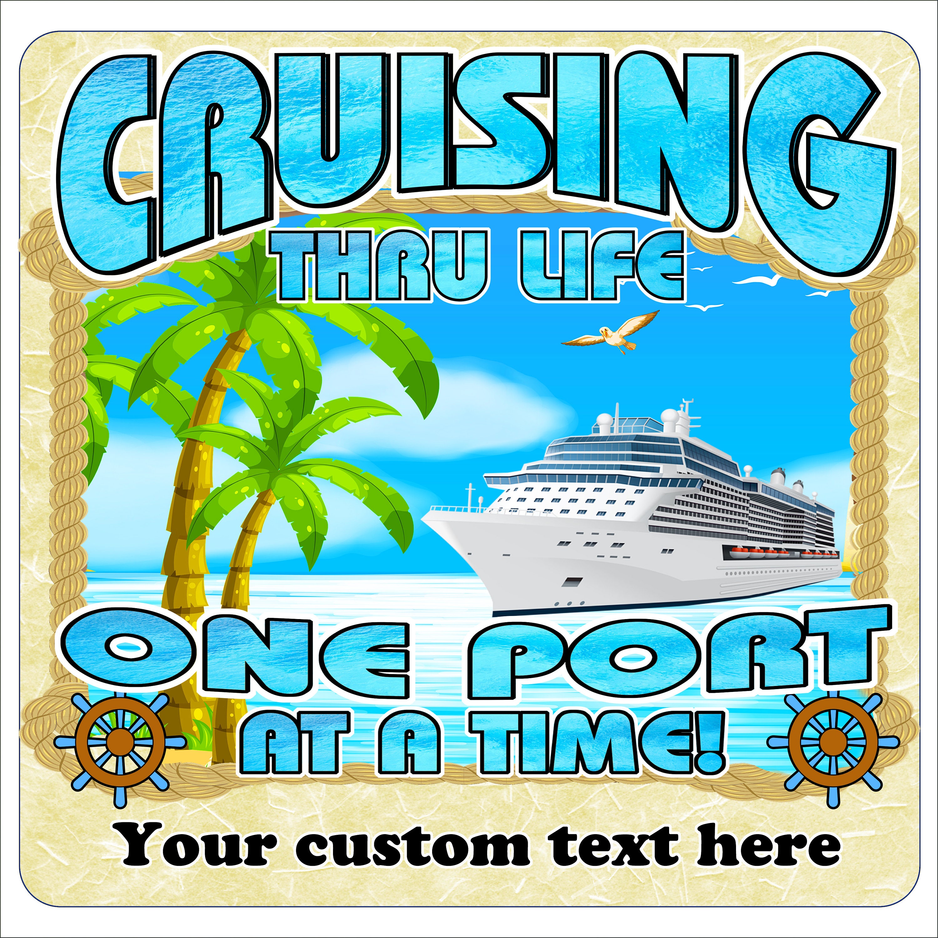 Cruise Ship Door Magnet. Custom Door Magnet. Include Your - Etsy