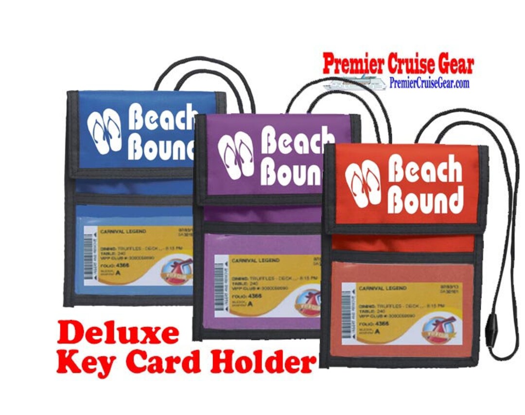 Cruise Ship Deluxe Key Card Holder With Cruising Decorations. Keep You ...