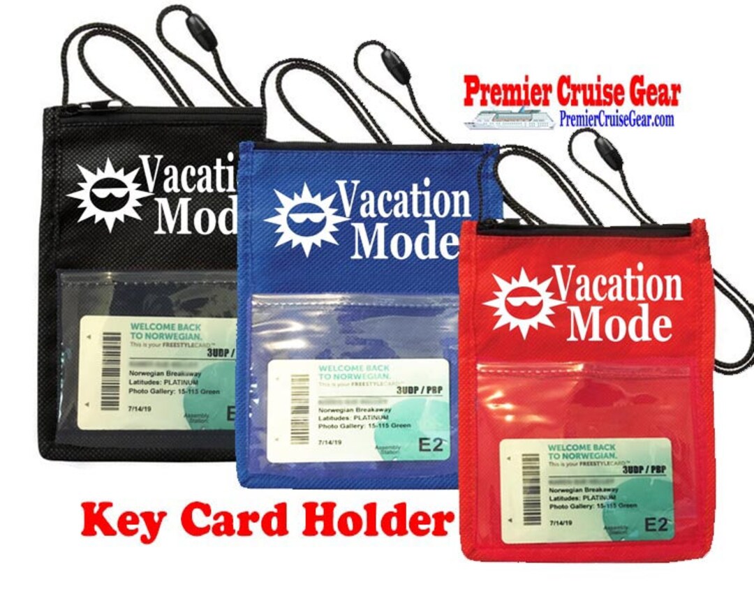 Cruise Ship Key Card Holder With Cruising/beach Decorations. Keep You ...