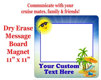 Cruise Ship Door Magnet. Dry Erase Message Board Magnet. - Etsy
