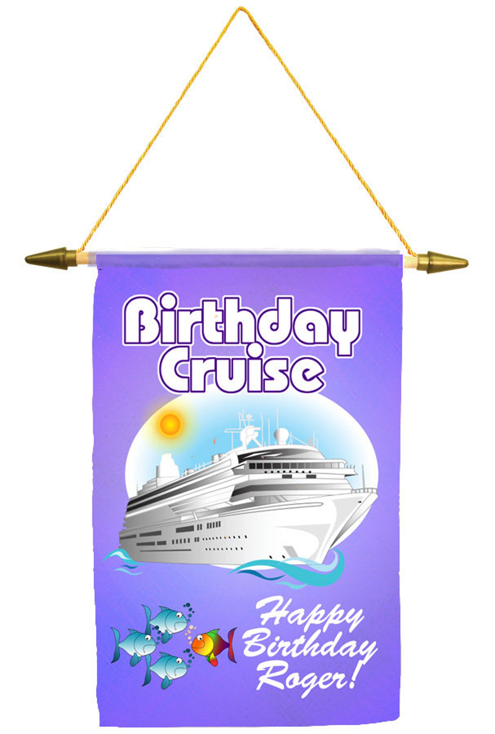 Cruise Ship Door Banner - Birthday Banner That Can Be Customized With ...