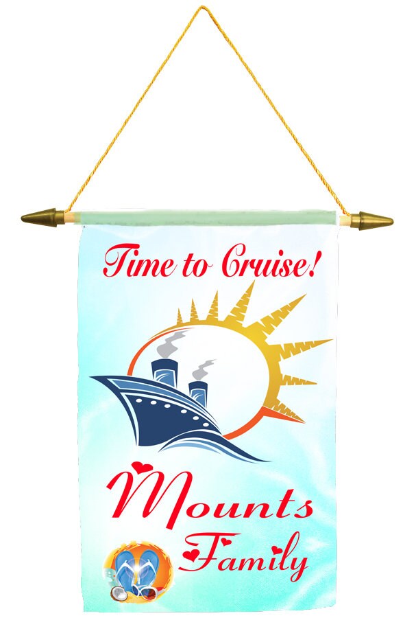 Cruise Ship Door Banner - Time to Cruise! Add Your Text to Create a ...