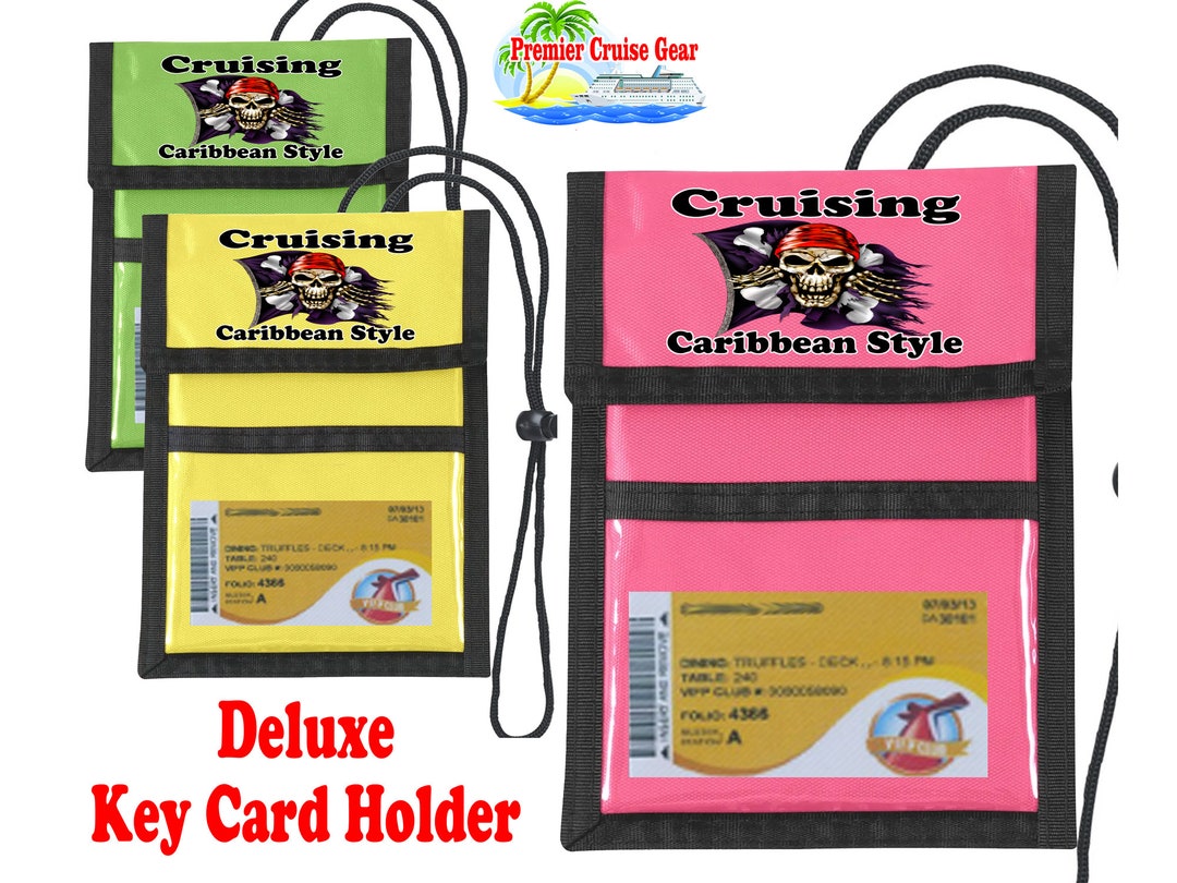 Cruise Ship Key Card Holder With Cruising/beach Decorations. Deluxe ...