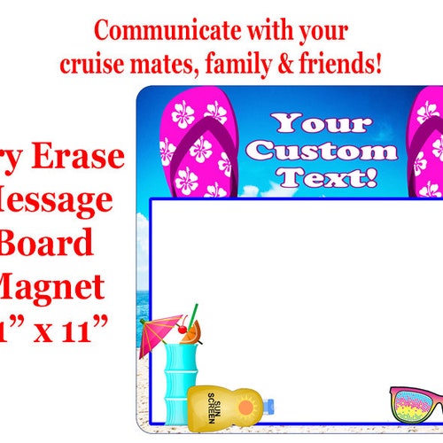 Cruise Ship Door Magnet. Dry Erase Message Board Magnet. - Etsy