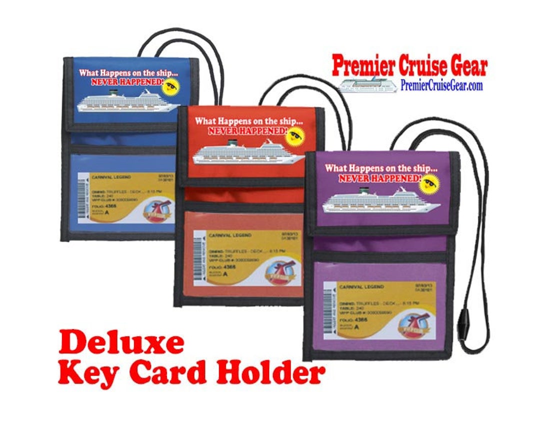 Cruise Ship Key Card Holder With Cruising/beach Decorations. Deluxe ...