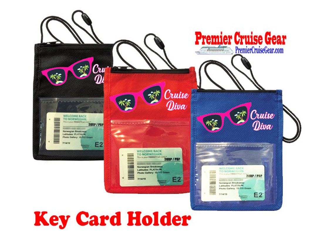 Cruise Ship Key Card Holder With Cruising/beach Decorations. Keep Your ...