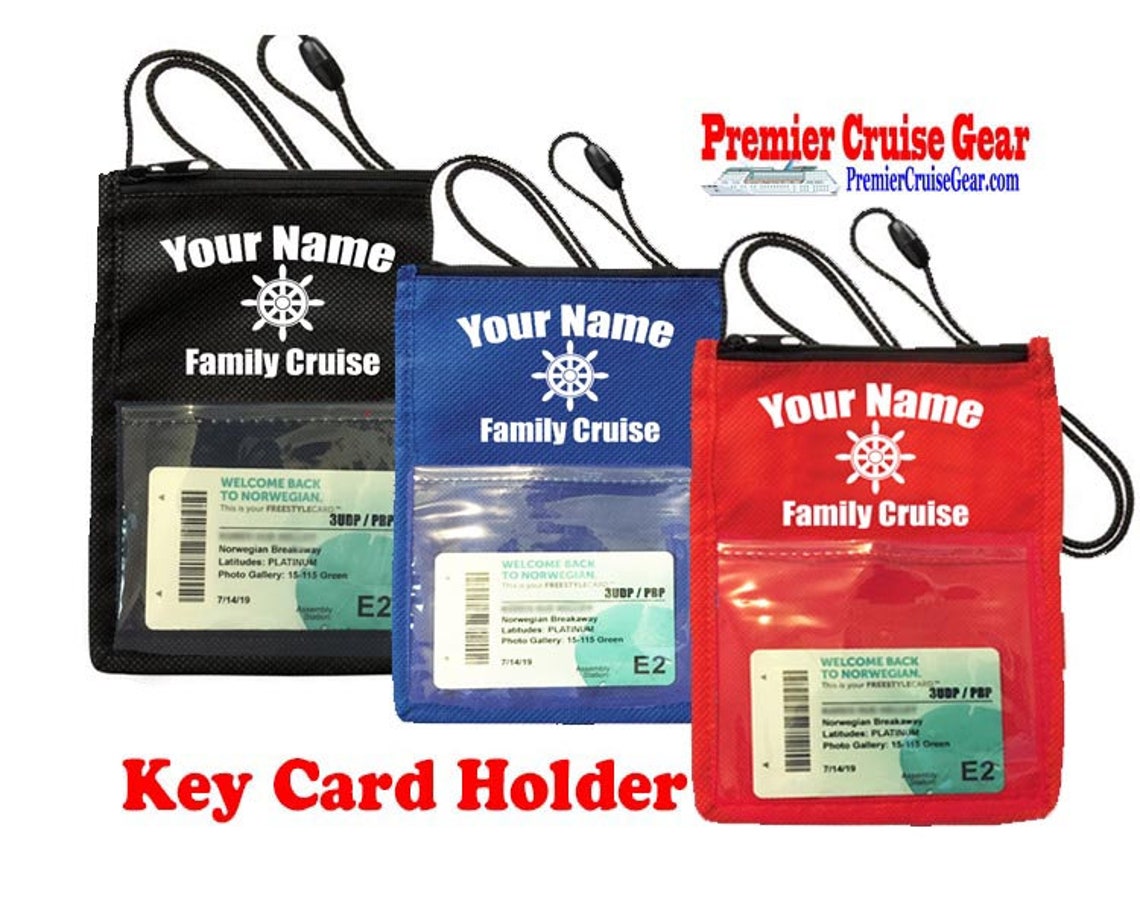 Cruise Ship Key Card Holder. Custom Basic Holder With Your - Etsy