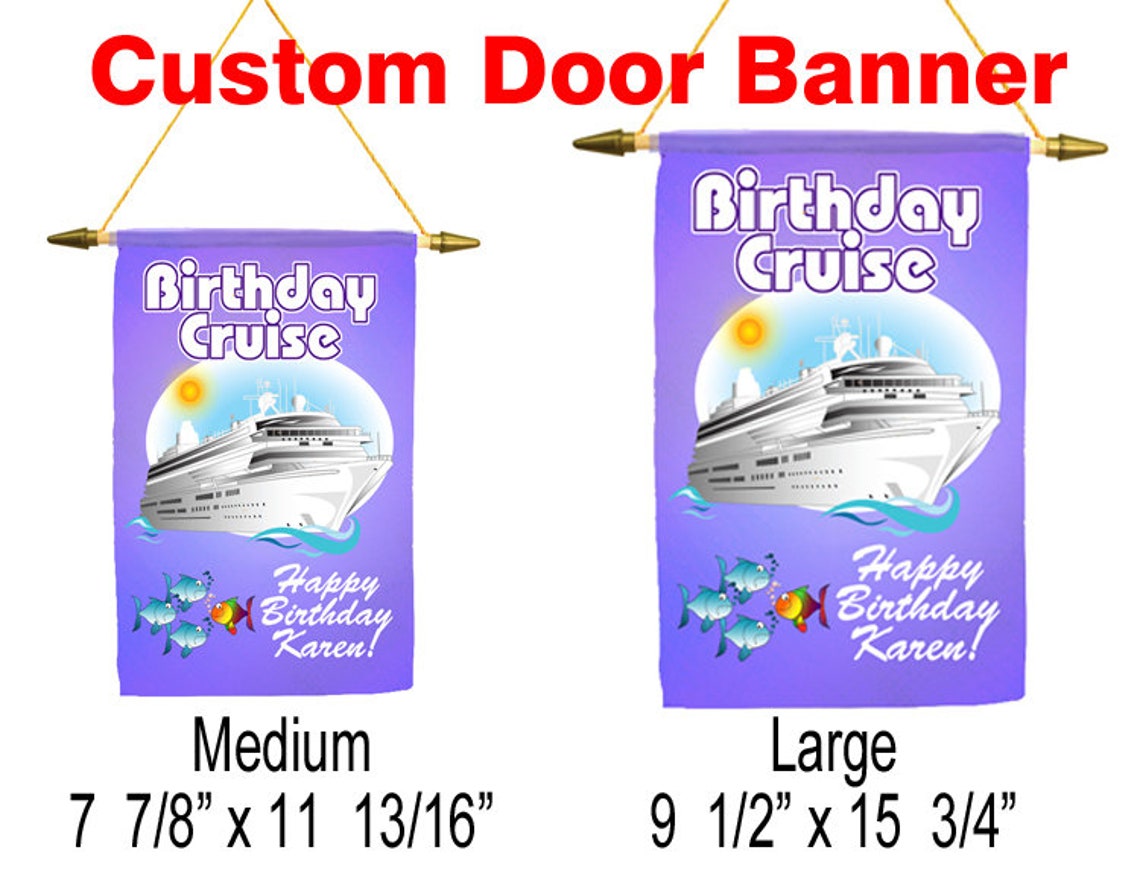 Cruise Ship Door Banner Birthday Banner That Can Be - Etsy