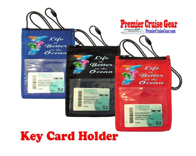 Cruise Ship Key Card Holder With Cruising/beach Decorations. Keep Your ...