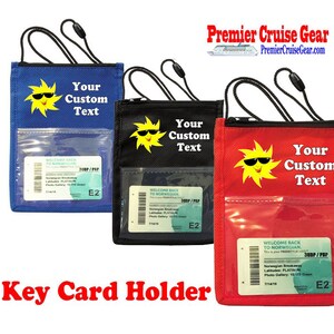 Cruise Ship Key Card Holder With Cruising/beach Decorations. Keep Your ...