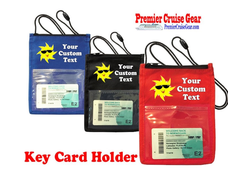 Cruise Ship Key Card Holder With Cruising/beach Decorations. Keep Your ...